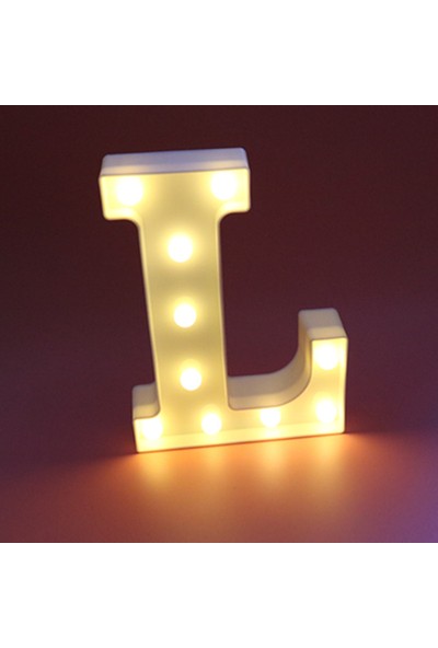 Orijinaldükkan Dekoratif LED Işıklı L Harfi