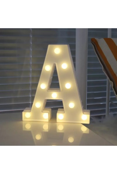 Orijinaldükkan Dekoratif LED Işıklı A Harfi