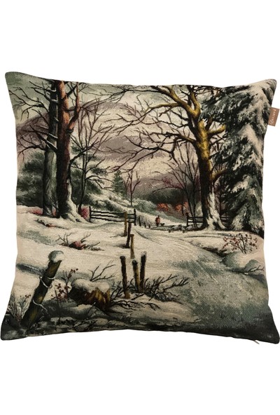 Believe La Neige Goblen Kırlent 45 x 45 cm Believe La Neige Goblen Kırlent 45 x 45 cm