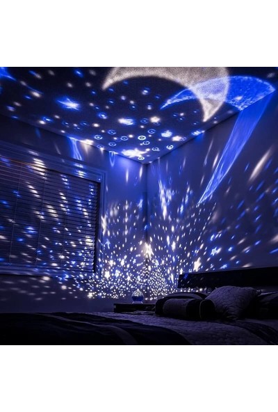 Orijinaldükkan Çok Renkli ve Dönen Star Master Projeksiyonlu Gece Lambası Tavan Mor Orijinaldükkan Çok Renkli ve Dönen Star Master Projeksiyonlu Gece Lambası Tavan Mor