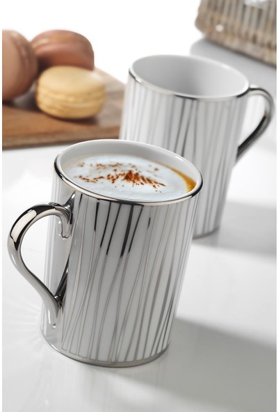 Kütahya Porselen Kaplama Mug Platin 10925