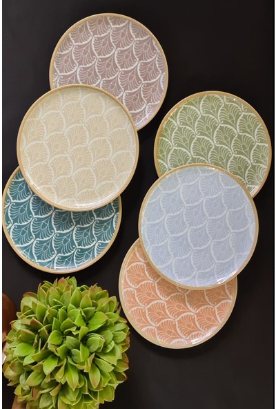 Porland Aicha 6 Parça 6 Kişilik Porselen Servis Takımı 25 cm