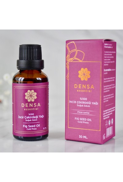 Densa Essential %100 Saf Incir Çekirdeği Yağı Soğuk Sıkım 30 ml