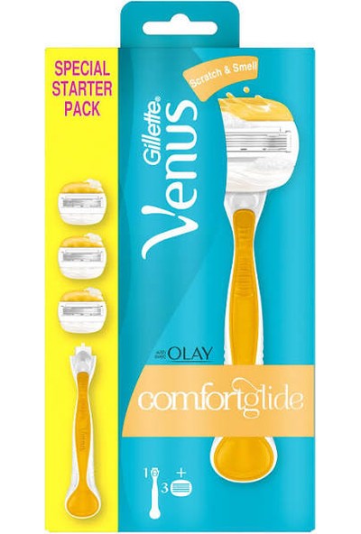 Gillette Venus Comfortglide Olay Kadın Tıraş Makinesi + 3 Yedek Tıraş Bıçağı x 2 Adet Gillette Venus Comfortglide Olay Kadın Tıraş Makinesi + 3 Yedek Tıraş Bıçağı x 2 Adet
