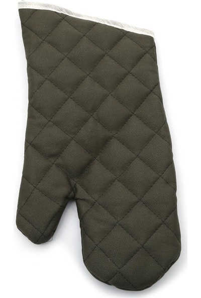 Anti Thermo Isıya Dayanıklı Kapitone Mutfak Fırın Eldiveni Haki 30 ve 40 cm