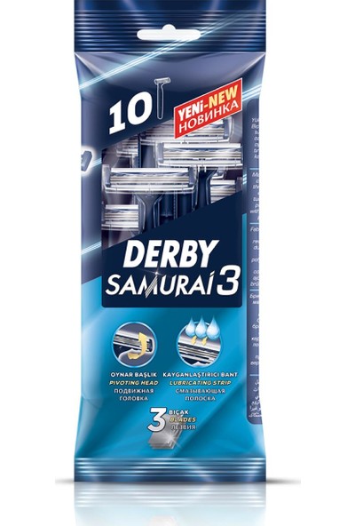 Derby Samurai Klasik 3 10'lu Poşet