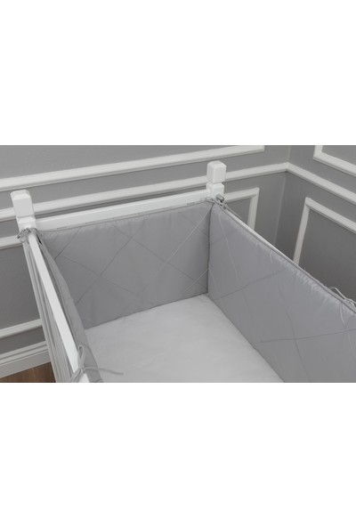 Maya Baby Klasik Yan Koruma Seti 4 Parça 80X130 Gri Maya Baby Klasik Yan Koruma Seti 4 Parça 80X130 Gri