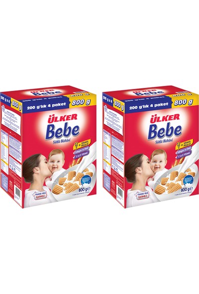 Ülker Bebe Bisküvisi 800 gr 2'li