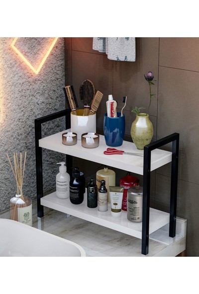 Morpanda Dekoratif Mutfak Banyo Rafı
