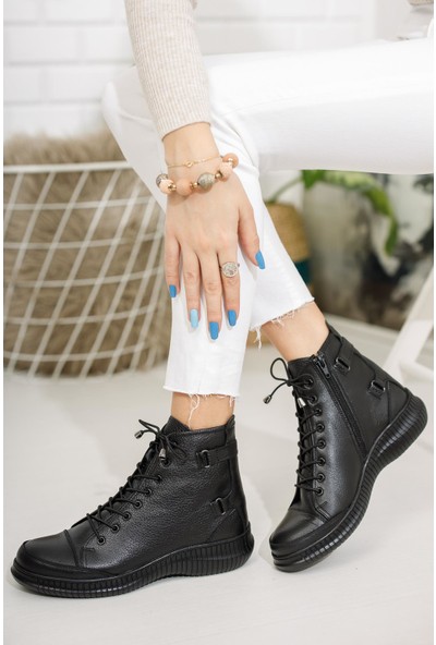 Tarçın Deri Kadın Deri Bot TRC137-1909 Tarçın Deri Kadın Deri Bot TRC137-1909