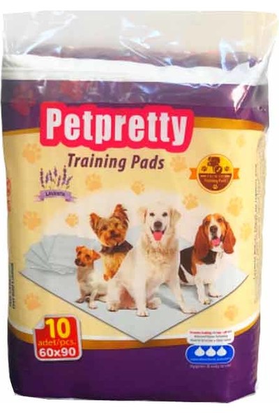 Pet Pretty Köpek Tuvalet Eğitimi Çiş Pedi Lavanta 60X90 cm 10 Adet Pet Pretty Köpek Tuvalet Eğitimi Çiş Pedi Lavanta 60X90 cm 10 Adet