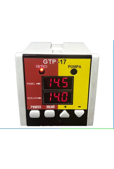 Zeteknoloji Gtp-17 Güneş Enerji Isı Kontrol Paneli