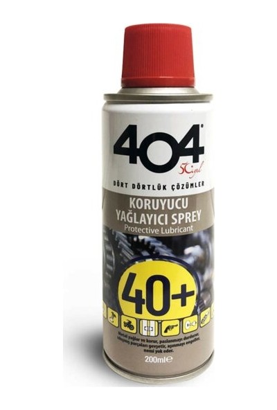 404 Koruyucu Yağlayıcı Sprey 200ML 404 Koruyucu Yağlayıcı Sprey 200ML