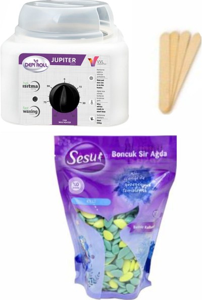Sesu Boncuk Ağda Killi 250 ml + DEPIROL Ağda Kazanı Set Sesu Boncuk Ağda Killi 250 ml + DEPIROL Ağda Kazanı Set