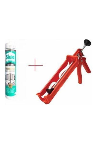 Sista Şeffaf Silikon + Silikon Tabancası