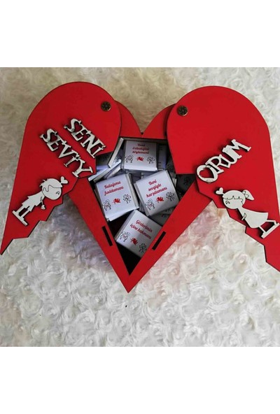 Favori Reklam Seni Sevmenin 32 Nedeni Çikolata Kutusu Sevgili Hediyesi