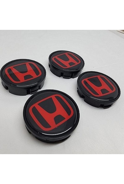 Yed Jant Göbeği Honda 69/65 65MM Iç Çap 4lü Set Plasto Kırmızı Siyah Yed Jant Göbeği Honda 69/65 65MM Iç Çap 4lü Set Plasto Kırmızı Siyah