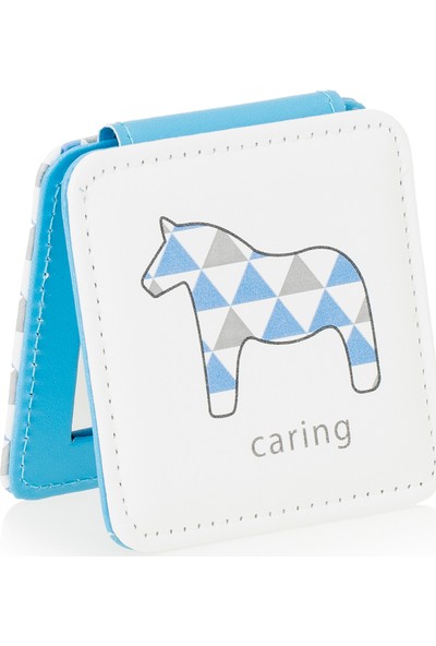 Miniso Cep Aynası_mavi Beyaz Miniso Cep Aynası_mavi Beyaz