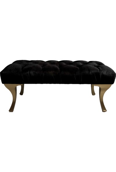 Ünüvar Konsept Puf Bench - Siyah Ayak