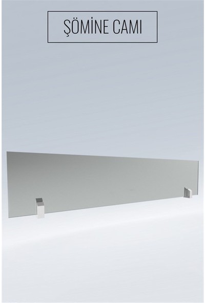 Korflame 68X15CM Bacasız Şömine Camı