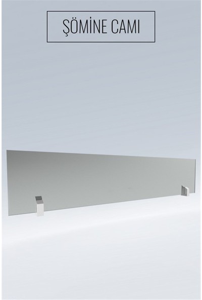 Korflame 32X15CM Bacasız Şömine Camı