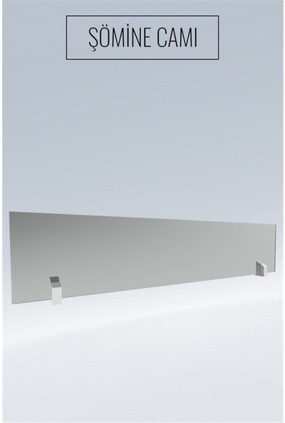 Korflame 60X15CM Bacasız Şömine Camı Korflame 60X15CM Bacasız Şömine Camı