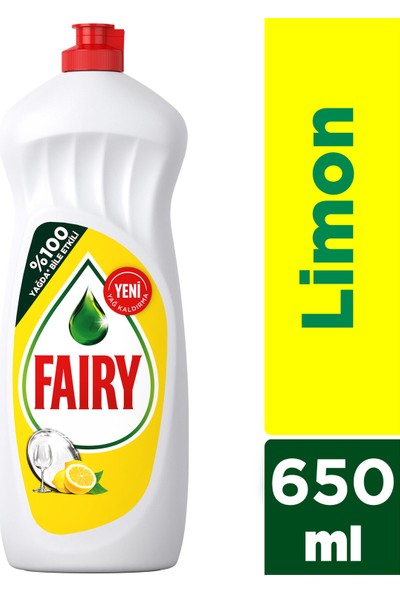 Fairy Sıvı Bulaşık Deterjanı Limon 650 ml Fairy Sıvı Bulaşık Deterjanı Limon 650 ml