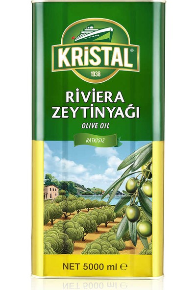 Kristal Riviera Zeytinyağı Teneke 5 Lt Kristal Riviera Zeytinyağı Teneke 5 Lt