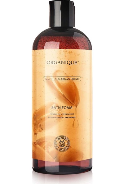 ORGANIQUE Natural Argan Shine Banyo Köpüğü 400 ml