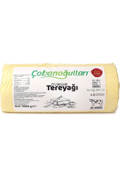 Çoban Oğulları Tereyağı 1kg Çoban Oğulları Tereyağı 1kg