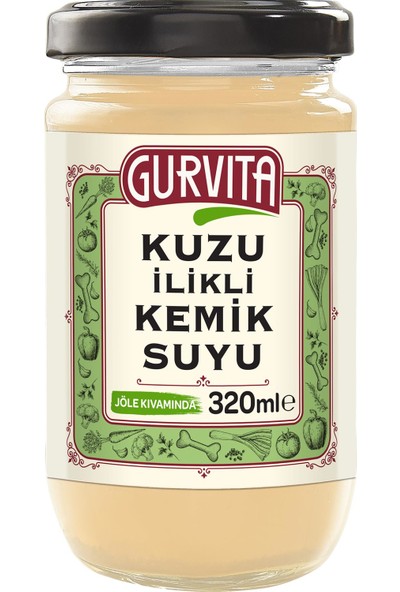 Gurvita Kuzu Ilikli Kemik Suyu 320 ml Gurvita Kuzu Ilikli Kemik Suyu 320 ml