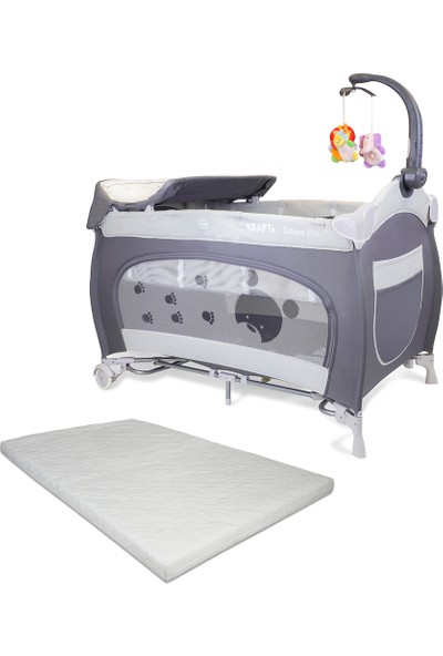Kraft Calipso Elite Dönenceli Oyun Parkı 70 x 120 cm Yataklı