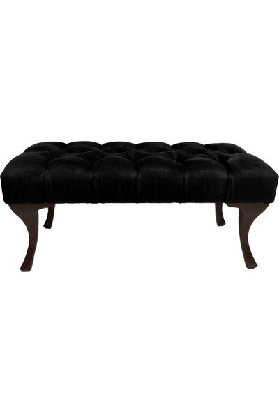 Ünüvar Konsept Puf Bench Kapitoneli - Ceviz Renk Ayak