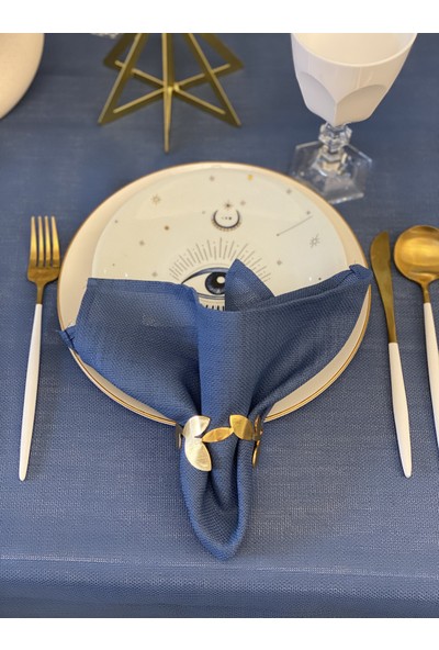 Vinebedding Mia Indigo Peçete 35X35CM Vinebedding Mia Indigo Peçete 35X35CM