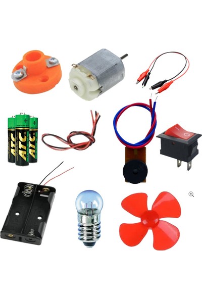 Emay Center Okul Deney Seti - 6 Deney Zil Duy Anahtar Pil