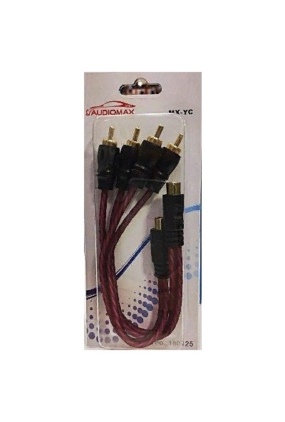 Audiomax Y Kablo-1dişi 2erkek- Kopmaz Esnek SİLİKONLU-%100 Bakırdır