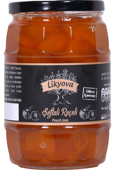 Likyova Şeftali Reçeli 450 gr