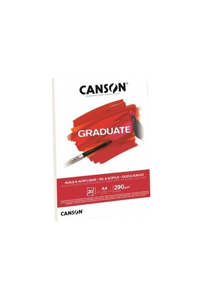 Canson Çizim Bloğu Graduate Yağlı Boya ve Akrilik 20 Sayfa A4 290 gr Canson Çizim Bloğu Graduate Yağlı Boya ve Akrilik 20 Sayfa A4 290 gr