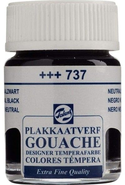 Talens Guaj Boya 16 ml Neutral Black - Siyah 737
