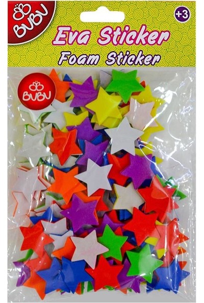 Bubu Yıldız Orta Boy Eva Sticker