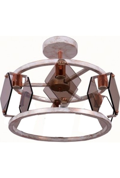 Menzir Dünya 3lü Camlı Beyaz Patine Avize Menzir Dünya 3lü Camlı Beyaz Patine Avize