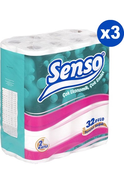 Senso Tuvalet Kağıdı 3 x 32'li Senso Tuvalet Kağıdı 3 x 32'li
