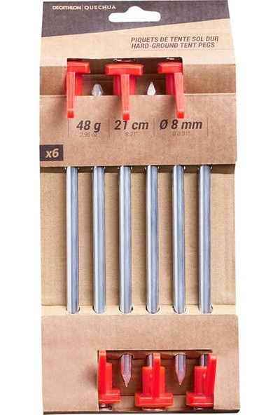 Quechua Sert Zemin Çadır Kazığı - 6 Adet Quechua Pazarist 8358158 Quechua Sert Zemin Çadır Kazığı - 6 Adet Quechua Pazarist 8358158