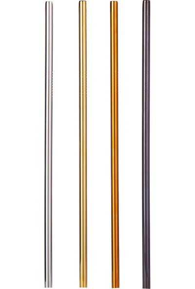 Karaca Çelik Renkli 4 Kişilik Pipet