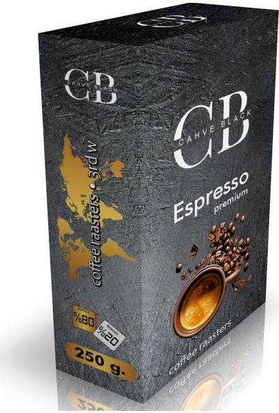 CAHVE BLACK Espresso Premium 250 gr CAHVE BLACK Espresso Premium 250 gr