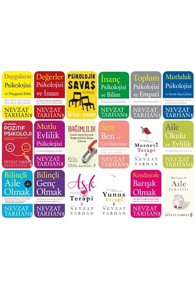 Prof. Dr. Nevzat Tarhan 18 Kitaplık Set