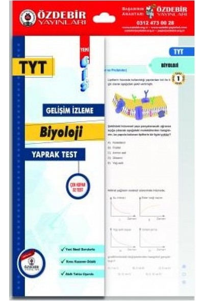 Özde Bir Yayınları AYT / Biyoloji Yaprak Test Özde Bir Yayınları AYT / Biyoloji Yaprak Test