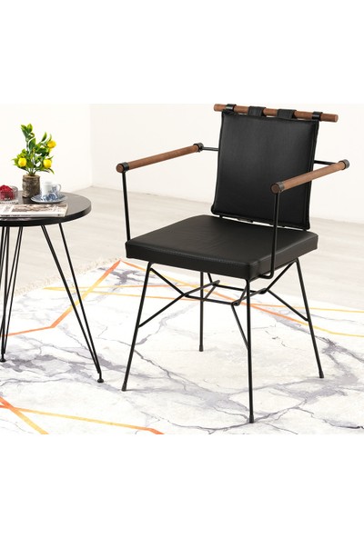 Mars Mobilya Penyez Siyah Tel Sandalye Mars Mobilya Penyez Siyah Tel Sandalye