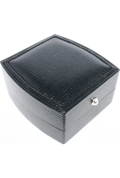 Ekol Siyah Deri Kol Düğmesi Kutusu