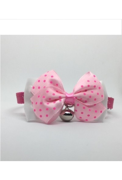 Muca Papyonlu Kedi Boyun Tasması Pembe Çift Katlı Muca Papyonlu Kedi Boyun Tasması Pembe Çift Katlı